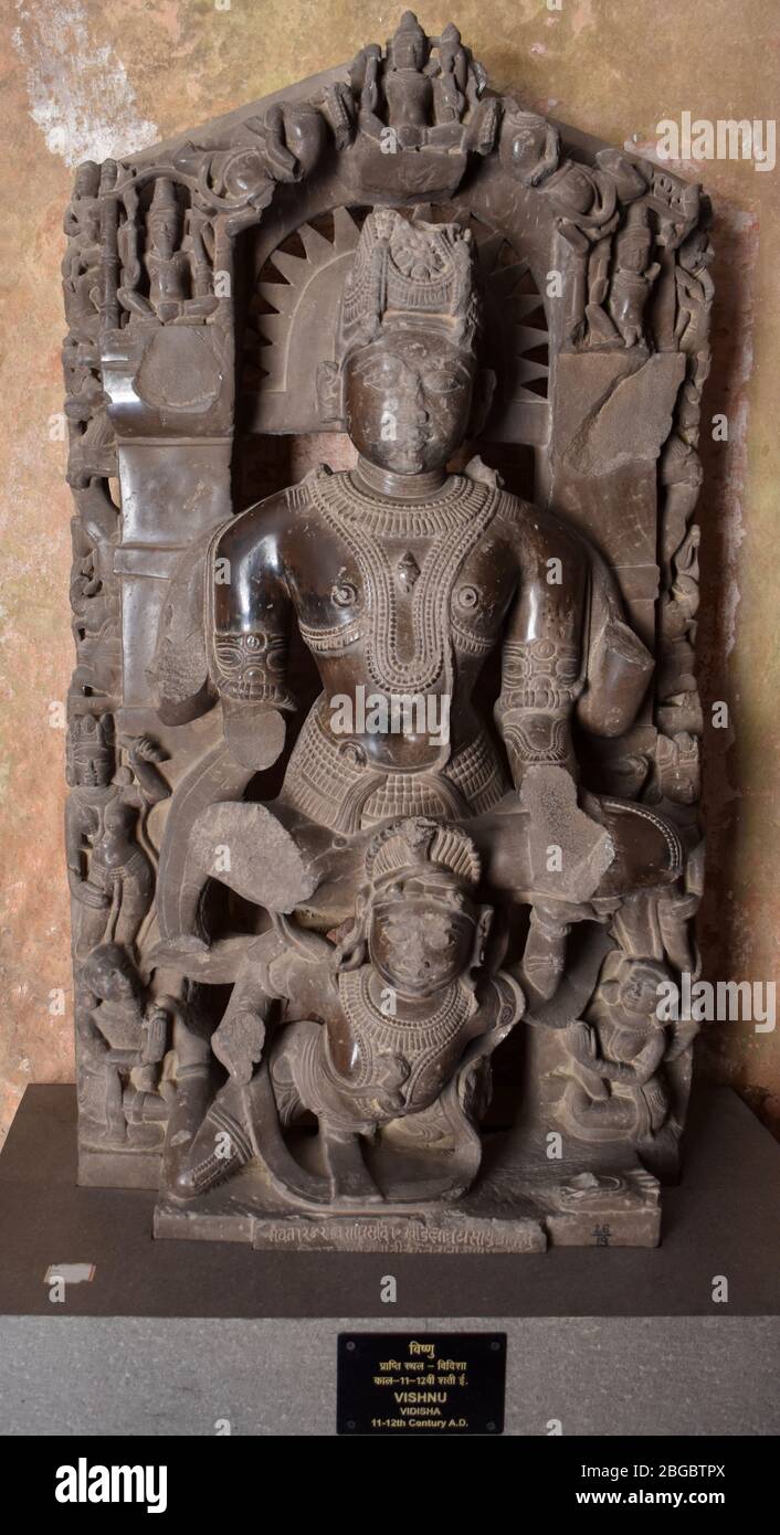 Vishnu rock sculpture hi-res stock photography and images - Alamy