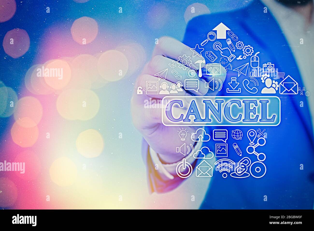 Handwriting text writing Cancel. Conceptual photo To decide or announce ...