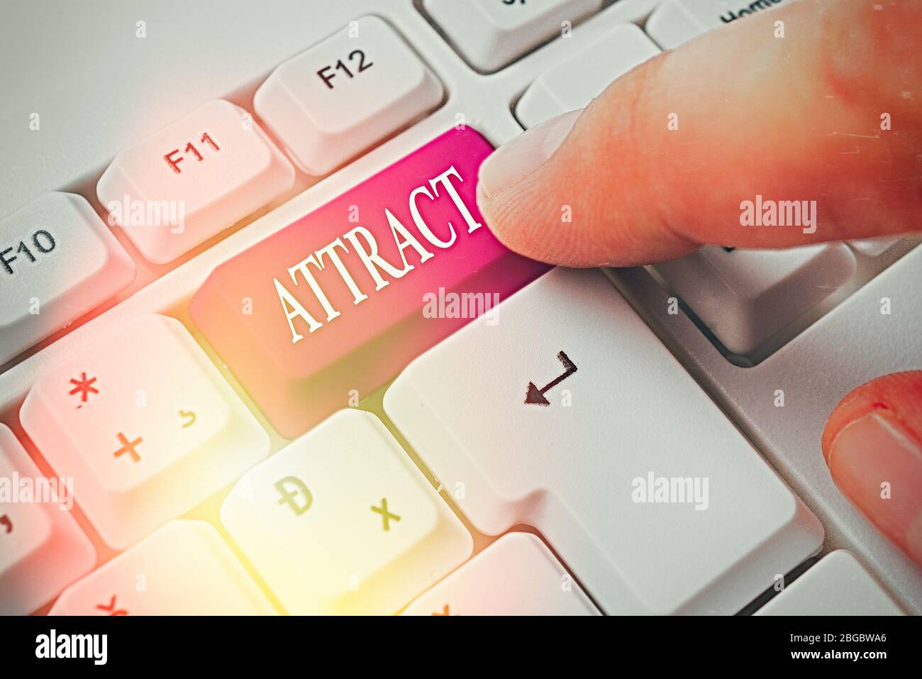 Handwriting text writing Attract. Conceptual photo to draw by a ...