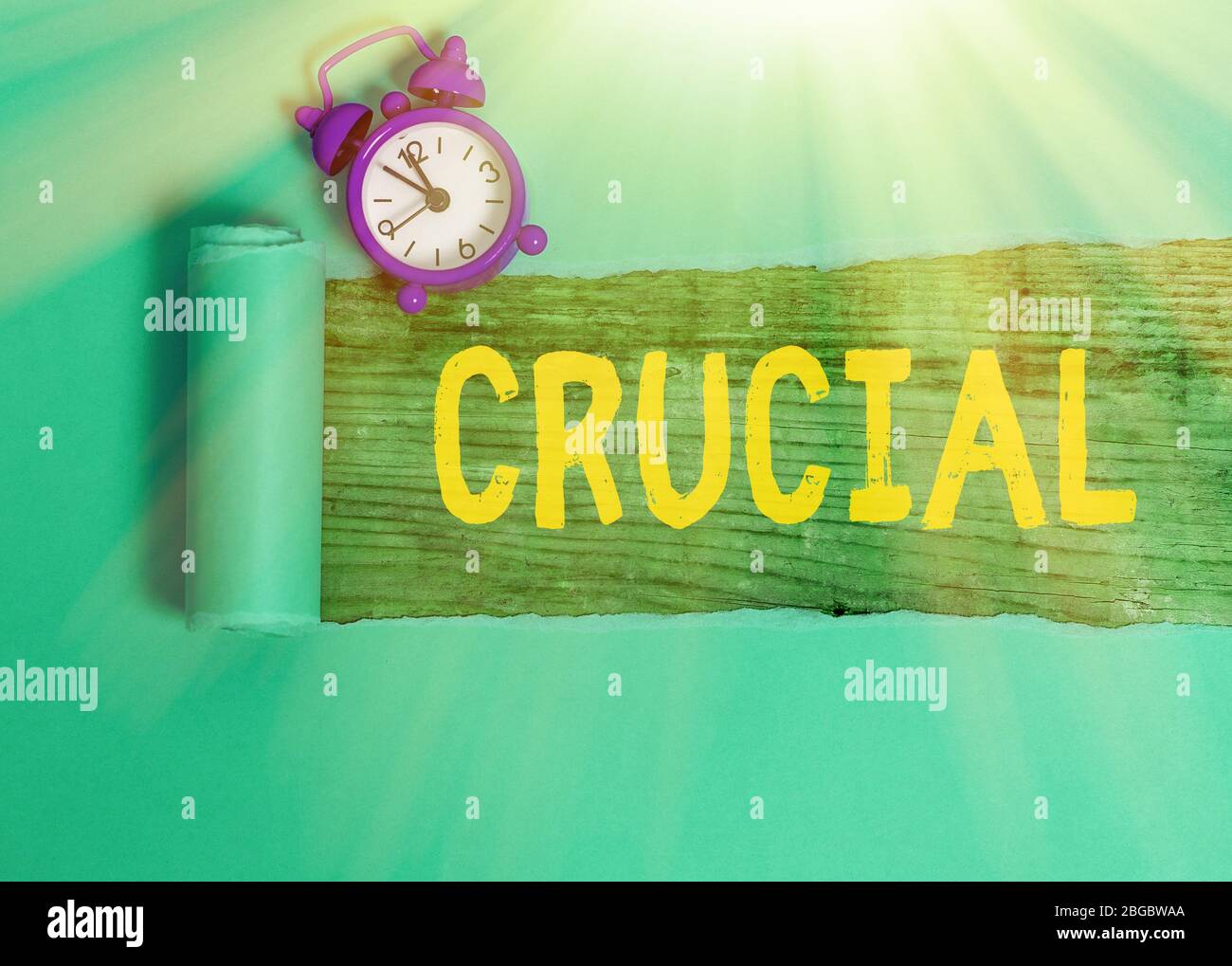 Conceptual hand writing showing Crucial. Concept meaning critical ...