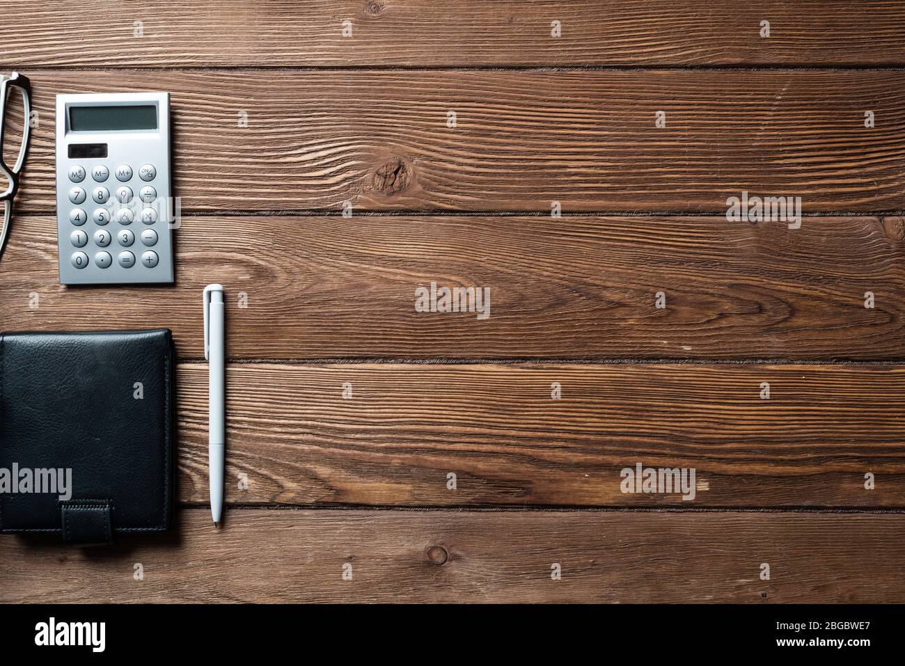 Still life of accountant office workspace Stock Photo - Alamy