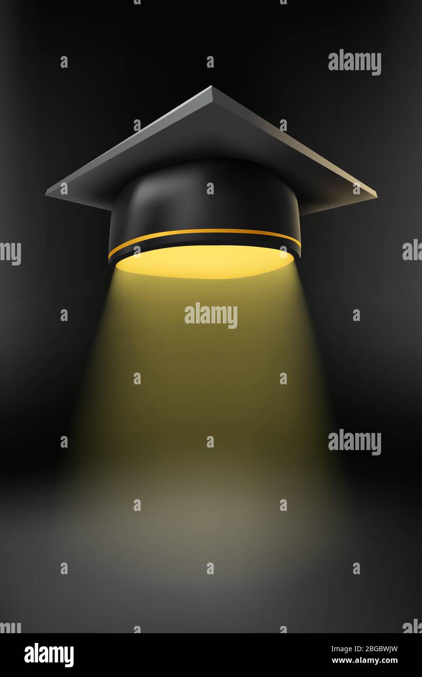 realistic graduate hat yellow hat Stock Vector Image & Art - Alamy