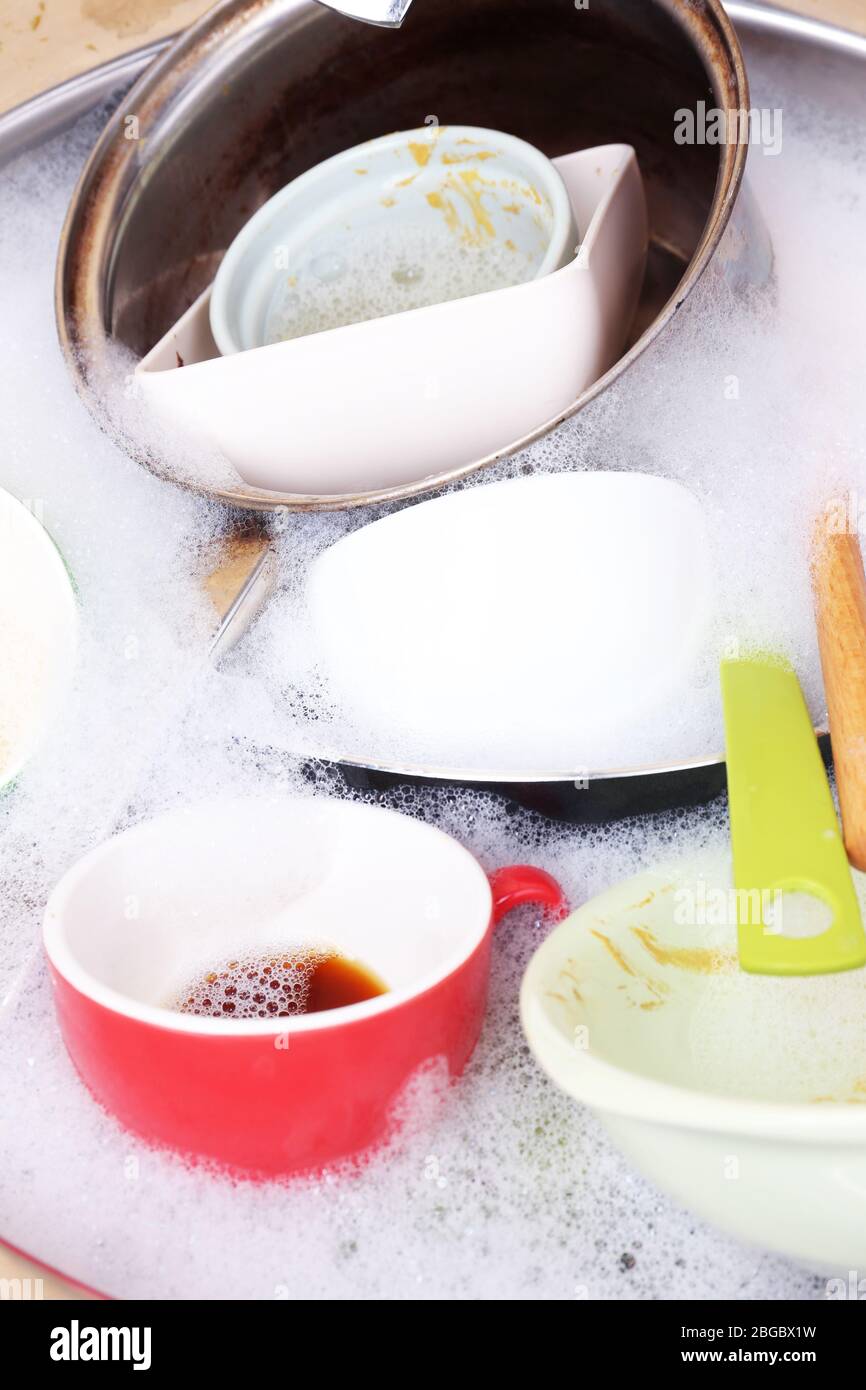 Leftovers foam in kitchen hi-res stock photography and images - Alamy