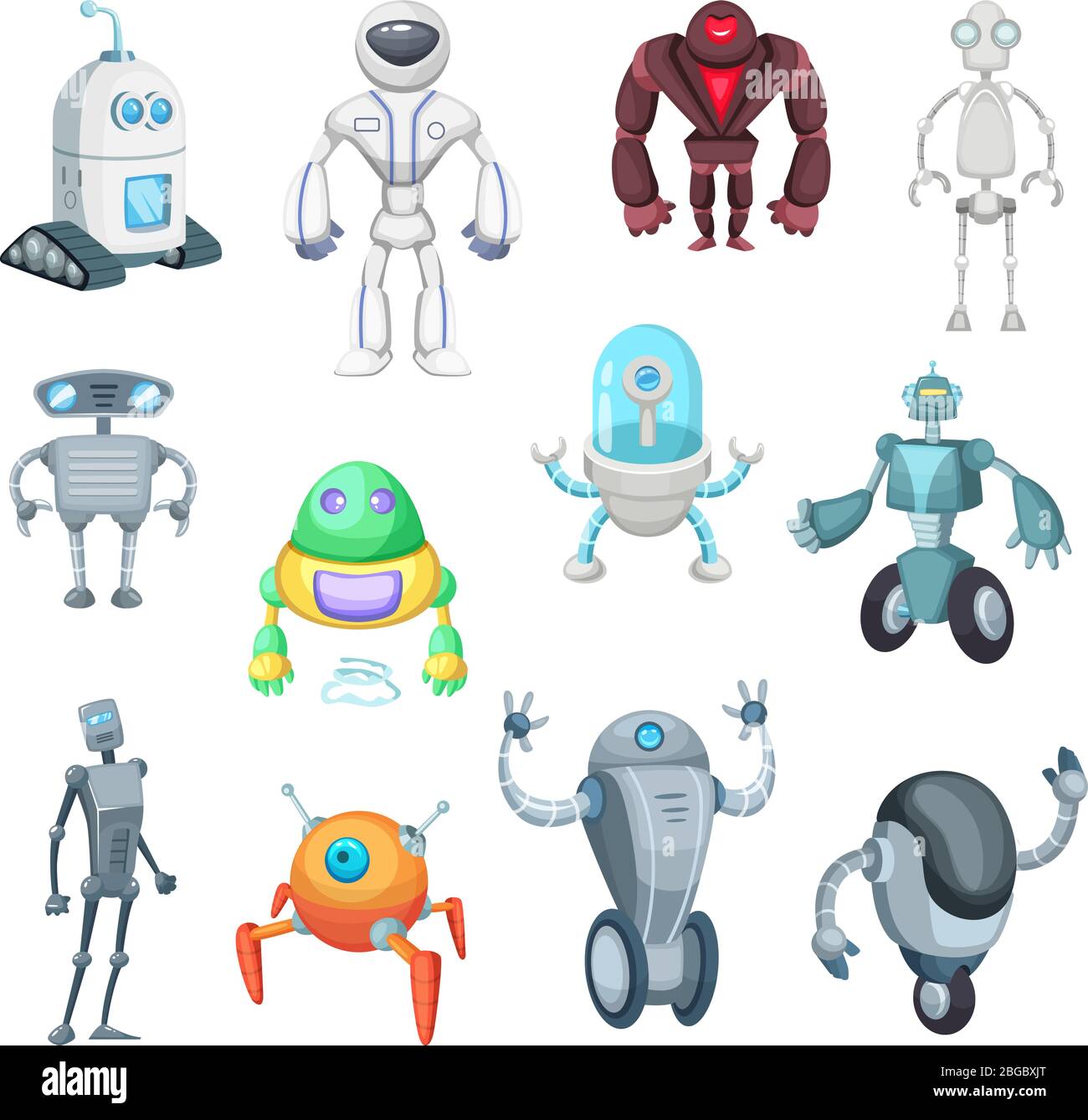Cute mechanic monsters. Toys for kids. Characters of robots. Vector ...