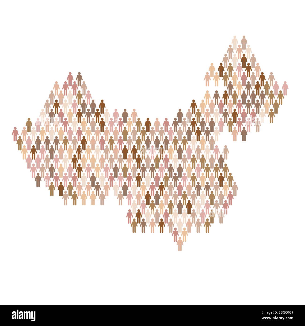 Population china Stock Vector Images - Alamy