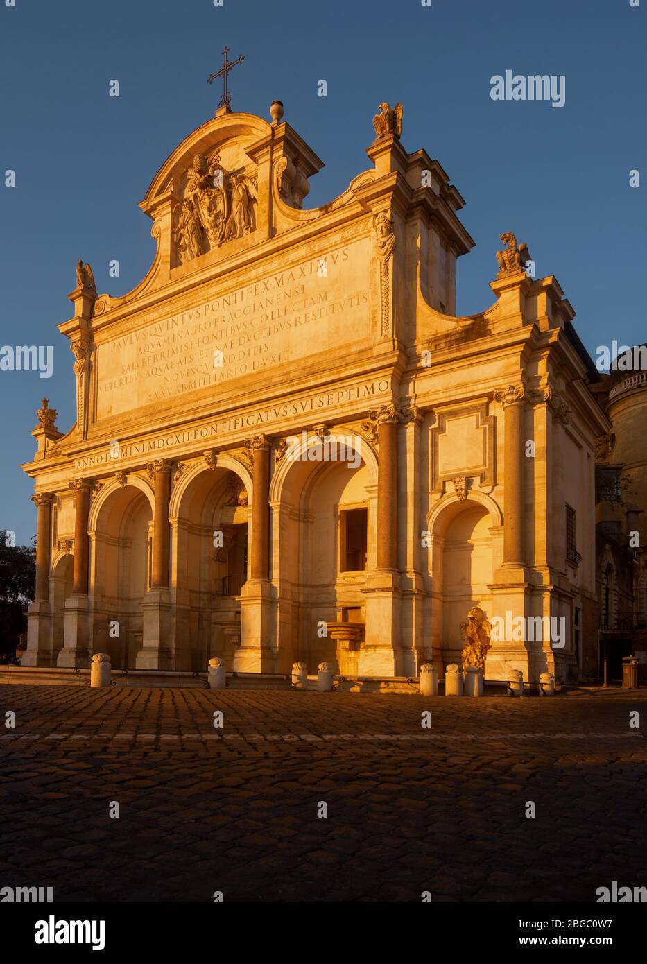 Janiculum fountain rome hi-res stock photography and images - Alamy
