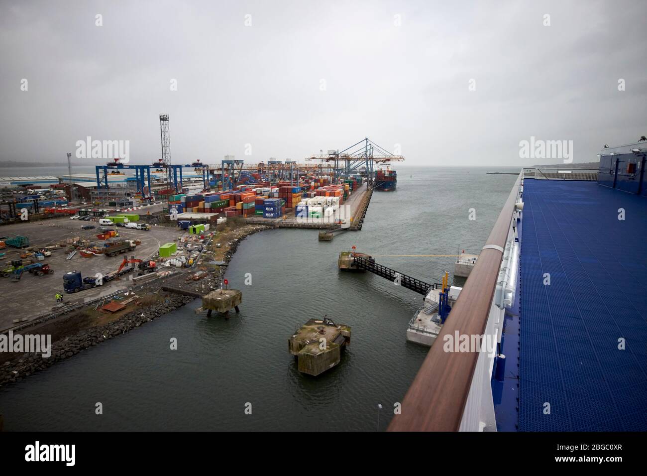 on board the new stena edda ferry on the belfast liverpool ferry route ...