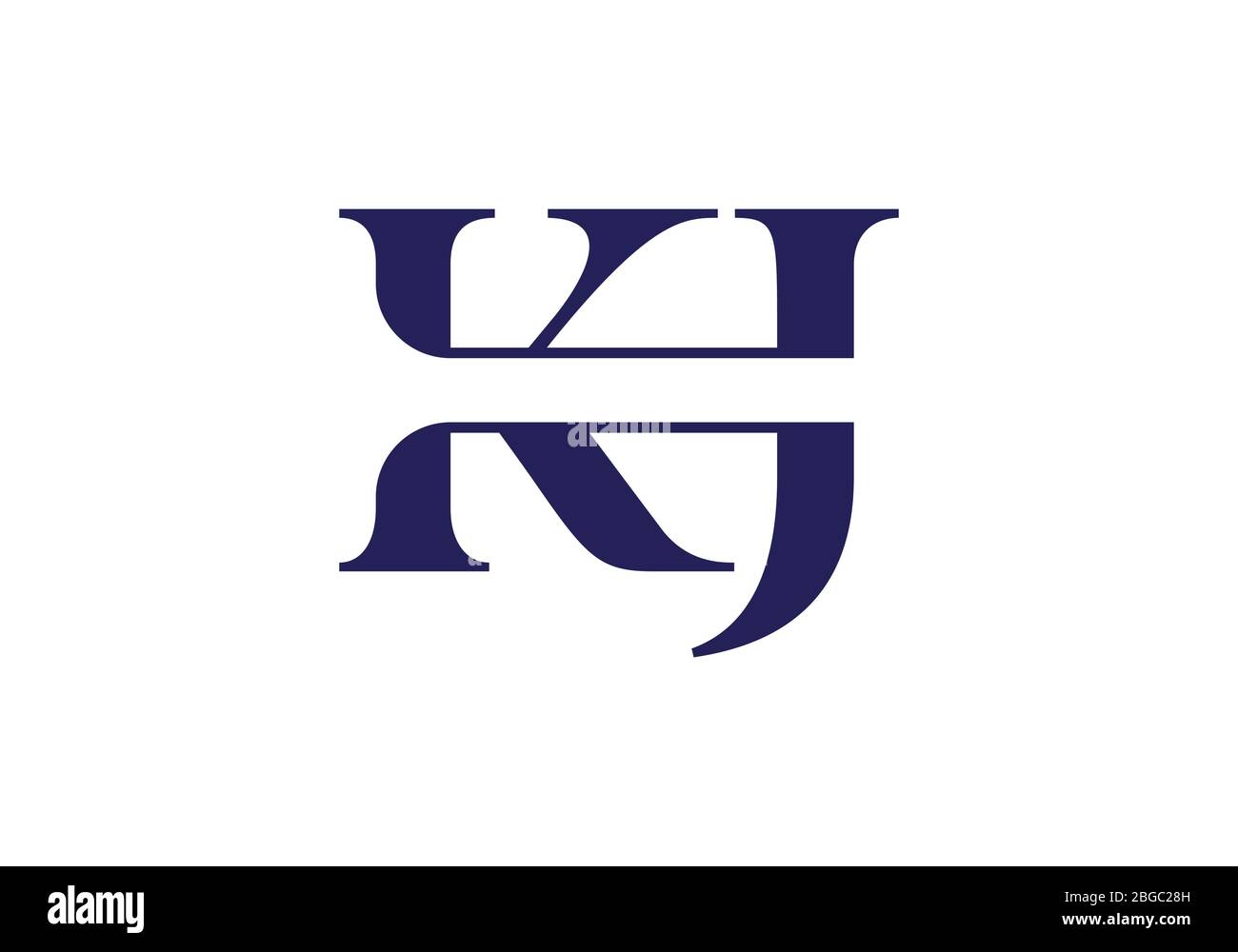 Letter kj logo hi-res stock photography and images - Alamy
