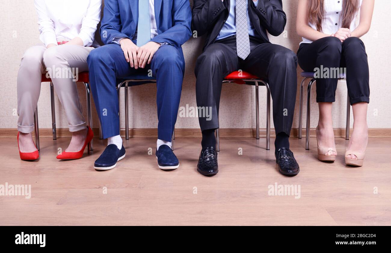 Business people waiting for job interview Stock Photo - Alamy