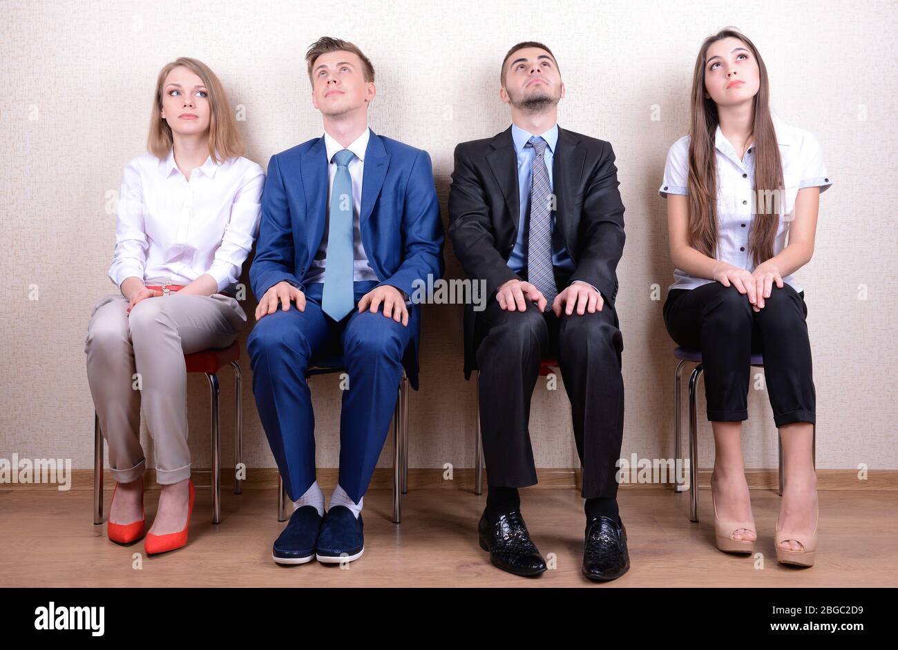 Business people waiting for job interview Stock Photo - Alamy