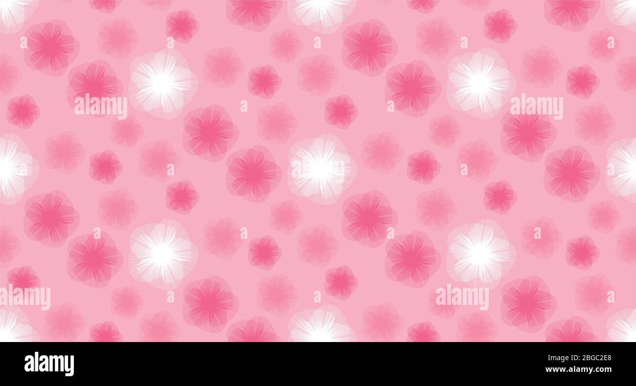 Sakura Japanese style pink Flower seamless pattern Stock Vector Image ...