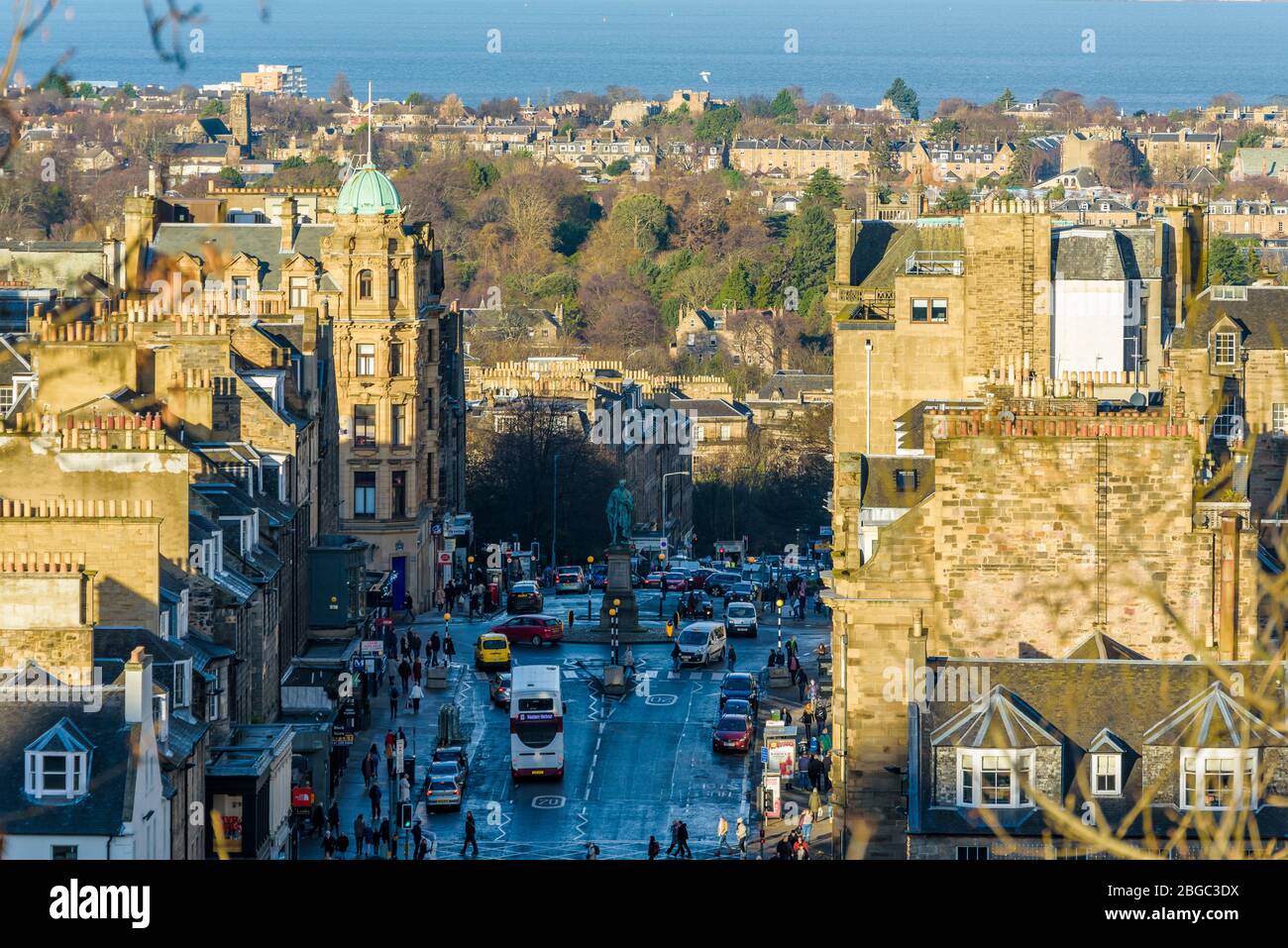 Edinburgh new town aerial hi-res stock photography and images - Alamy