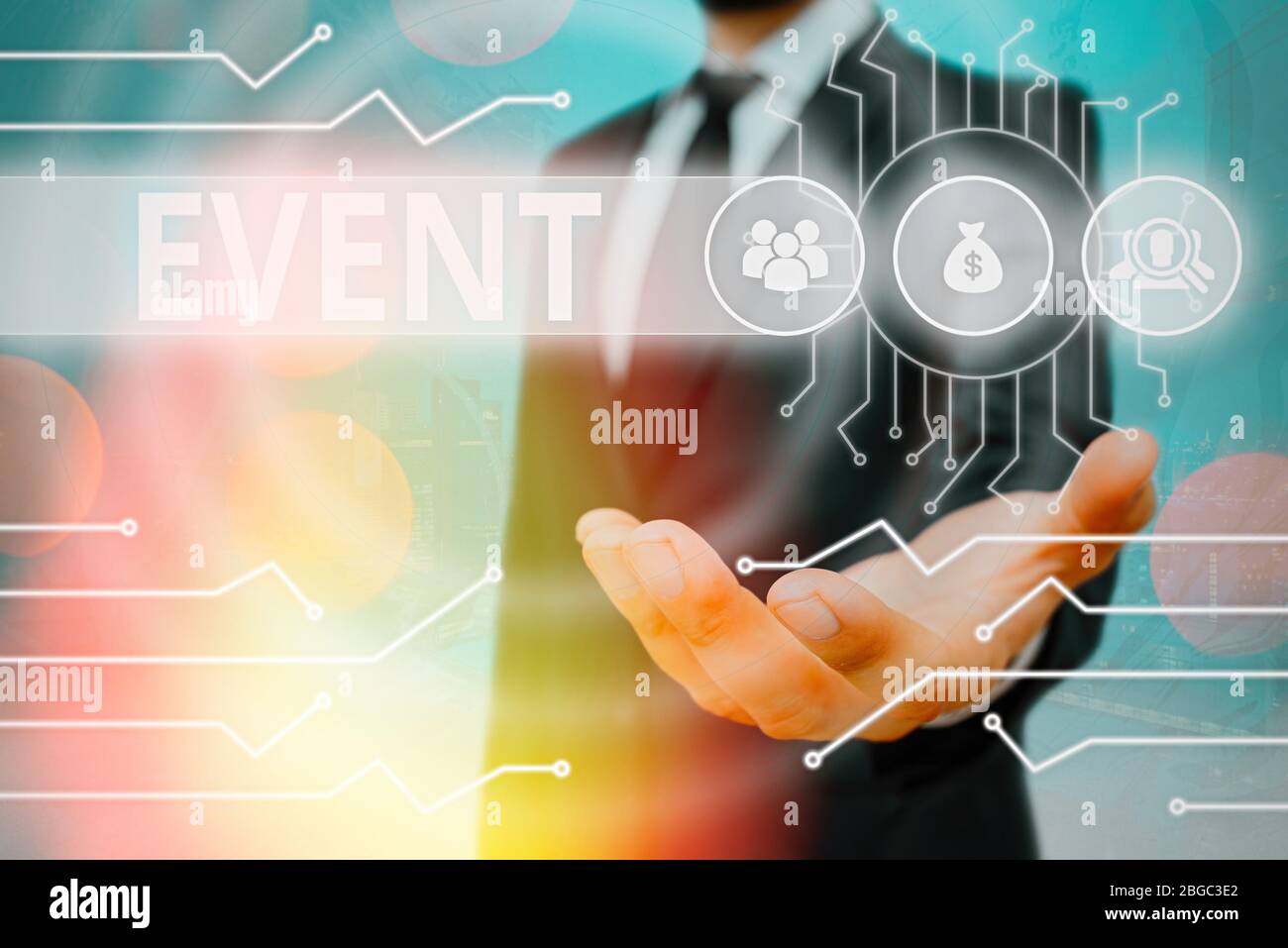 Conceptual hand writing showing Event. Concept meaning Function to ...
