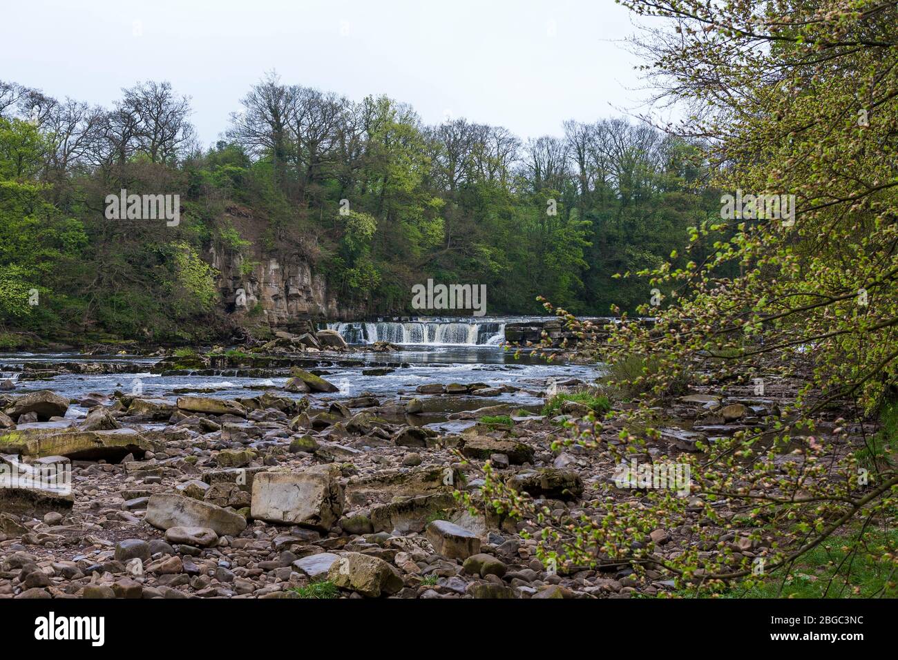 Richmond Yorkshire Waterfall High Resolution Stock Photography and ...