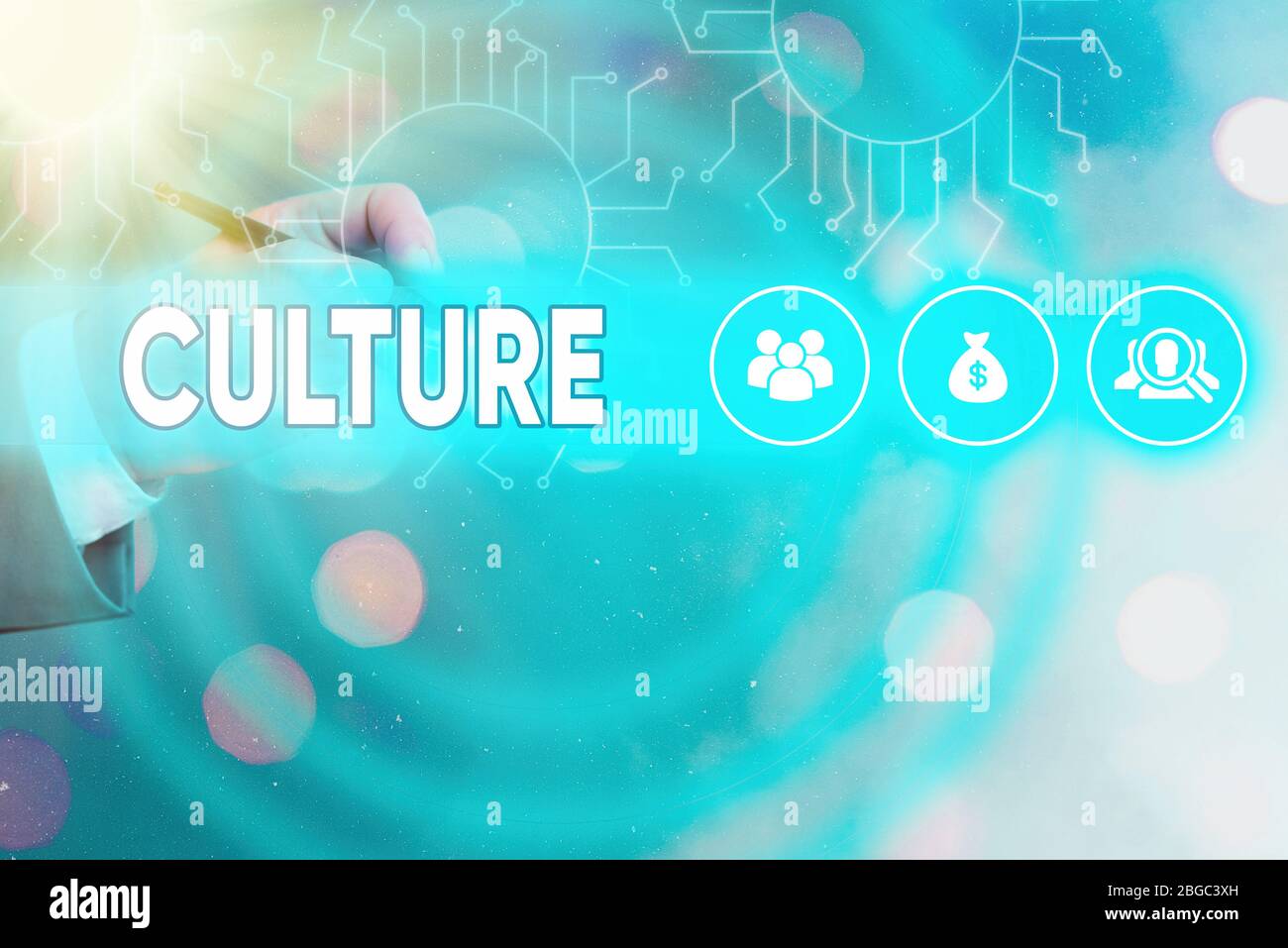 Conceptual hand writing showing Culture. Concept meaning ...