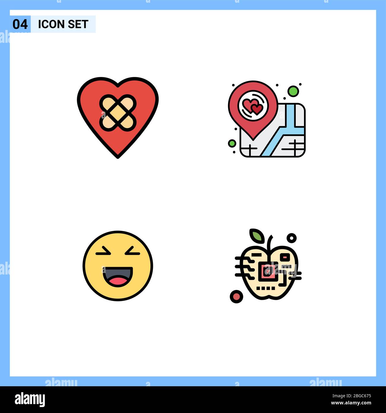 Apple emoji vector vectors hi-res stock photography and images - Alamy