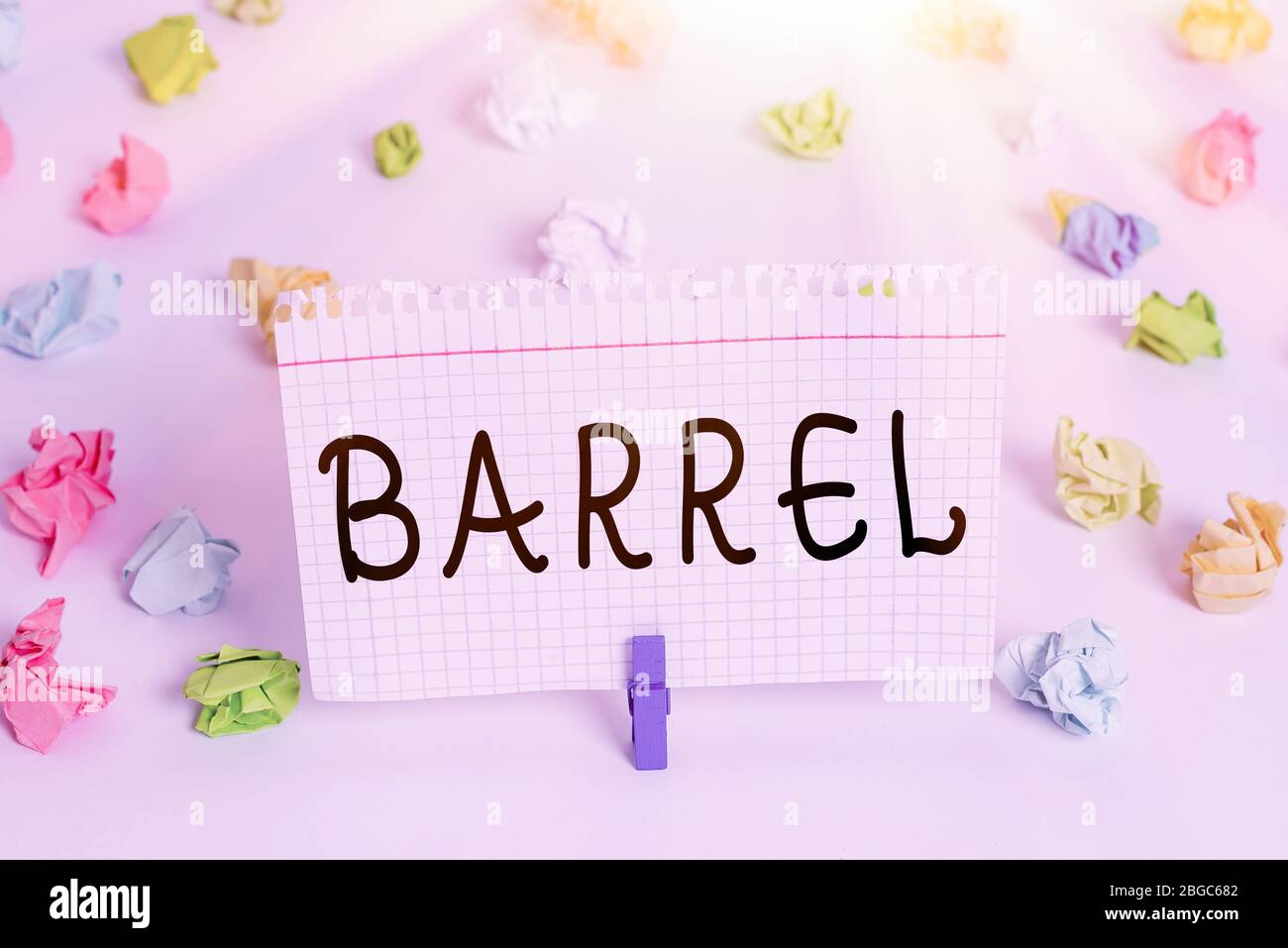 Text sign showing Barrel. Business photo text cylindrical container ...