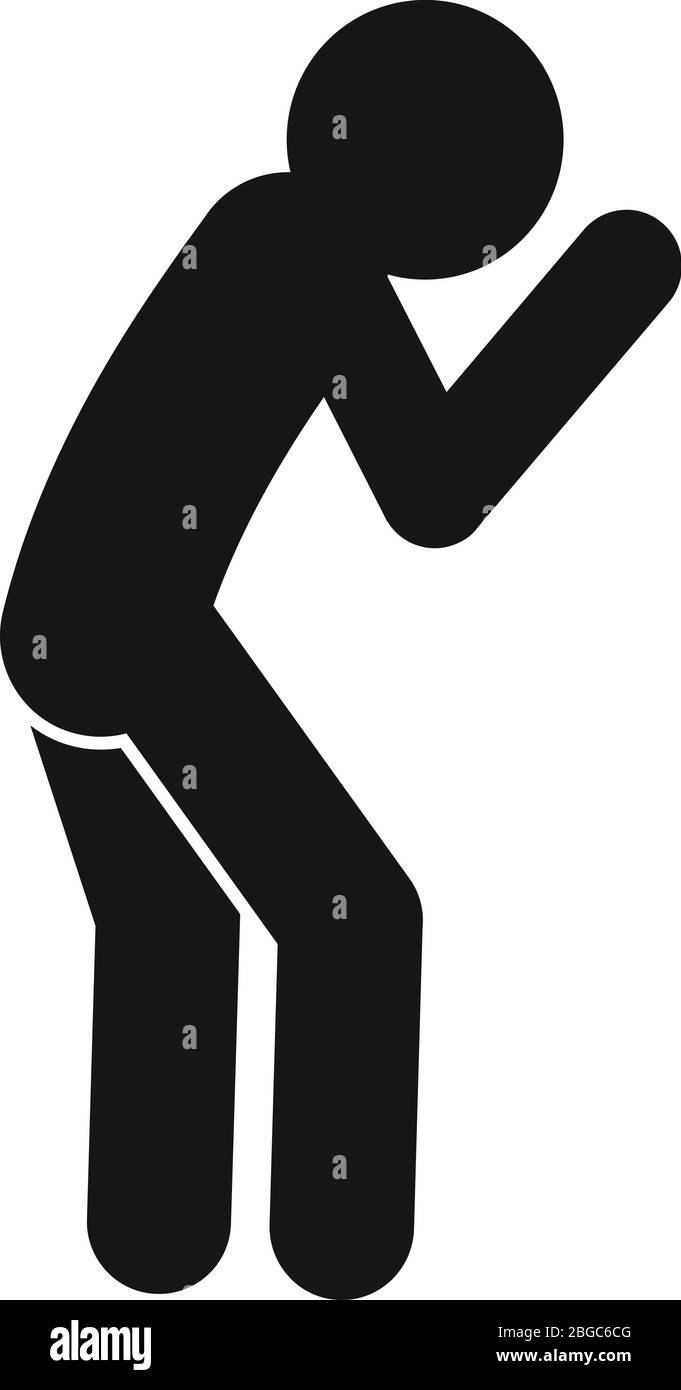 Unhappy man icon. Simple illustration of unhappy man vector icon for ...