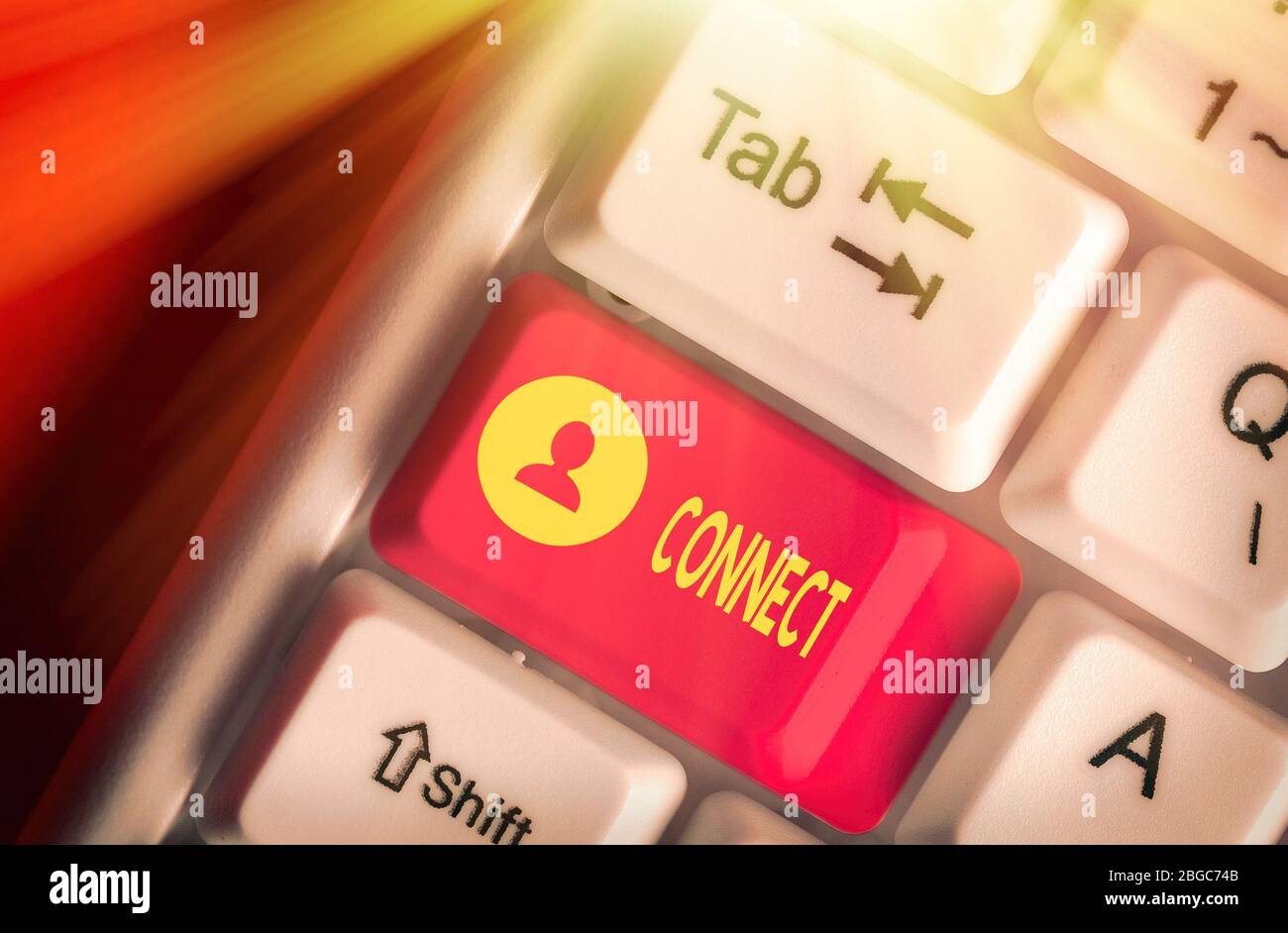 Text sign showing Connect. Business photo showcasing Being together ...