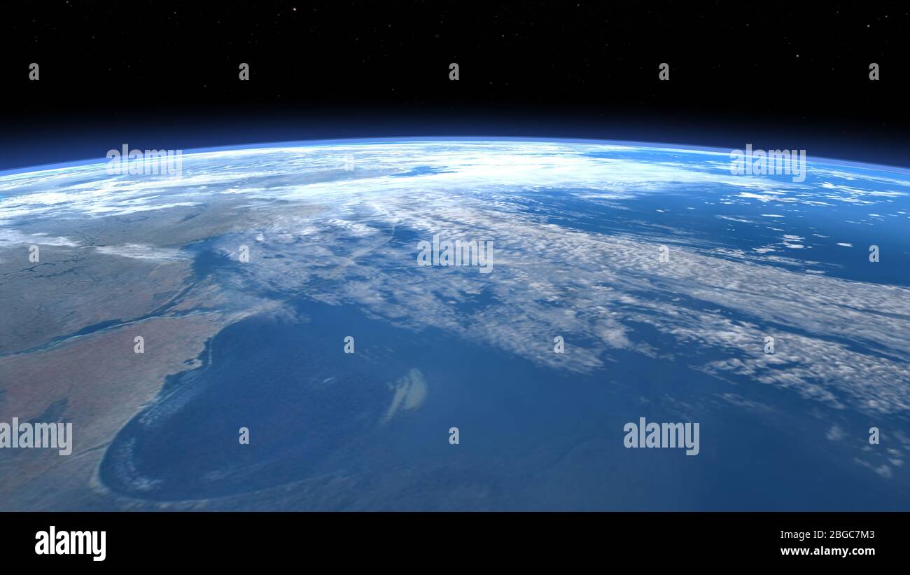 3D Illustration of the Earth Atmosphere Stock Photo - Alamy