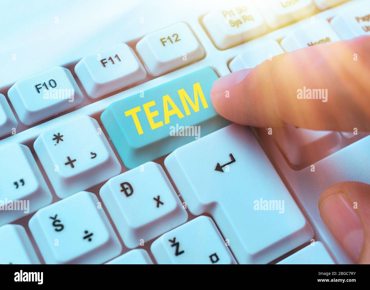 Handwriting text Team. Conceptual photo Group of showing working ...