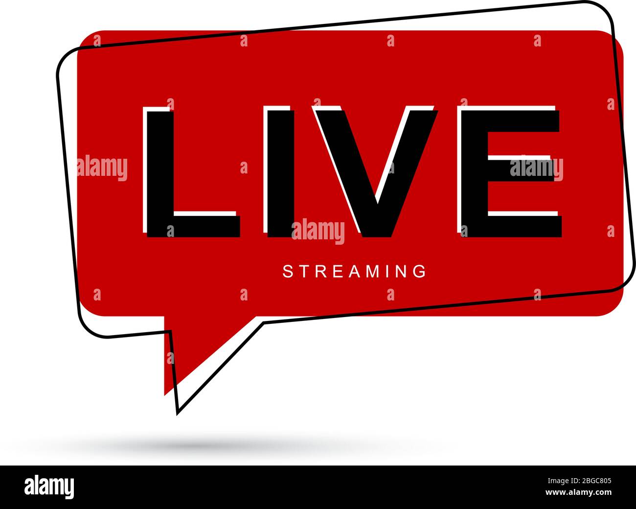 Live streaming bubble bubble talk. vector eps10 Stock Vector Image ...