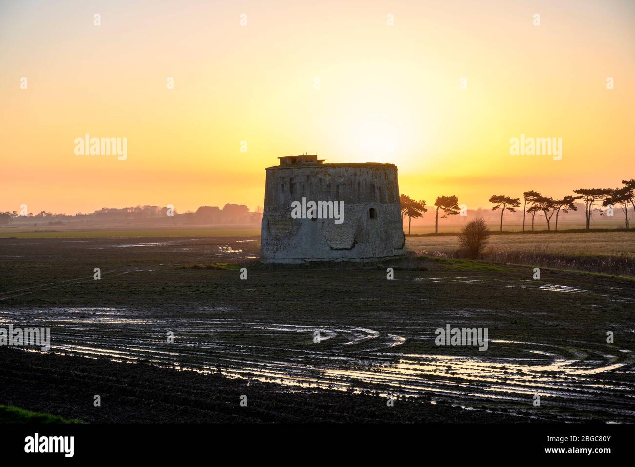 Martello tower Shingle Street Suffolk UK Stock Photo - Alamy