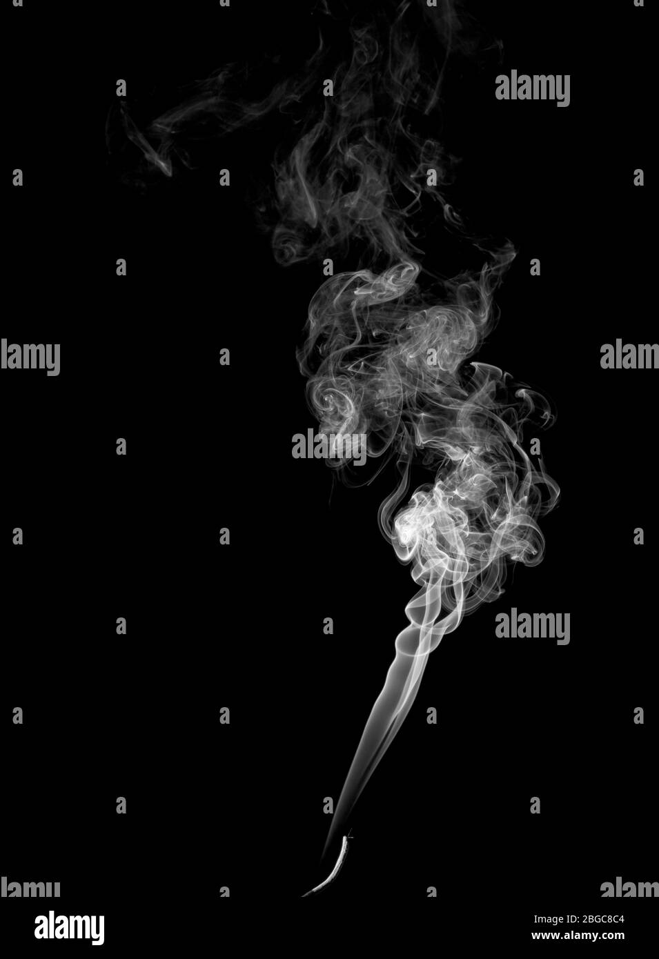 Abstract light smoke on a dark background Stock Photo - Alamy