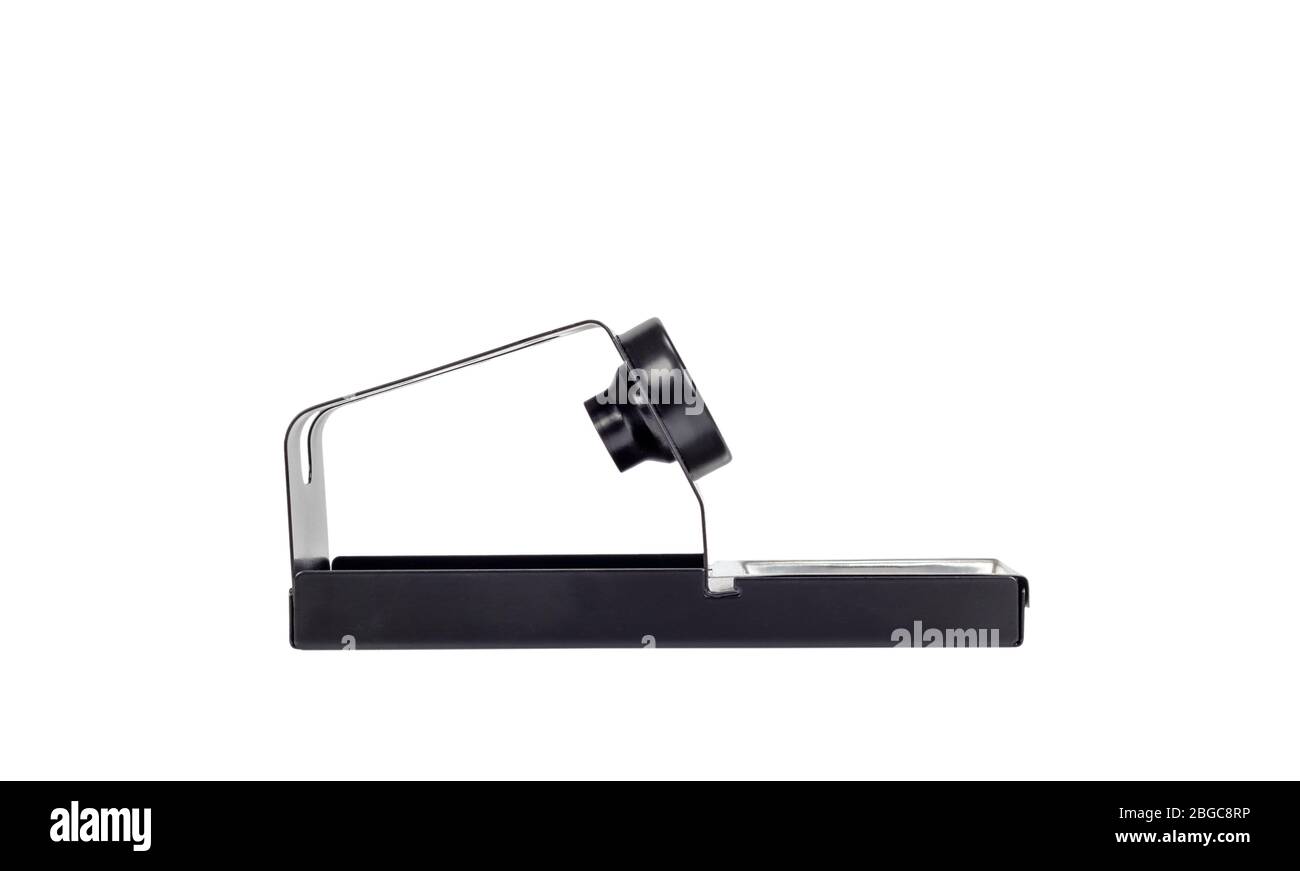 Soldering iron stand electronic work tool. Isolated on a white ...