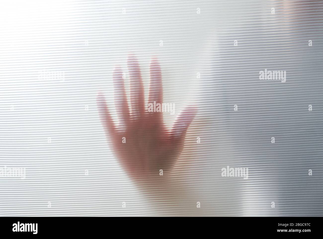 Woman under through plastic hi-res stock photography and images - Alamy