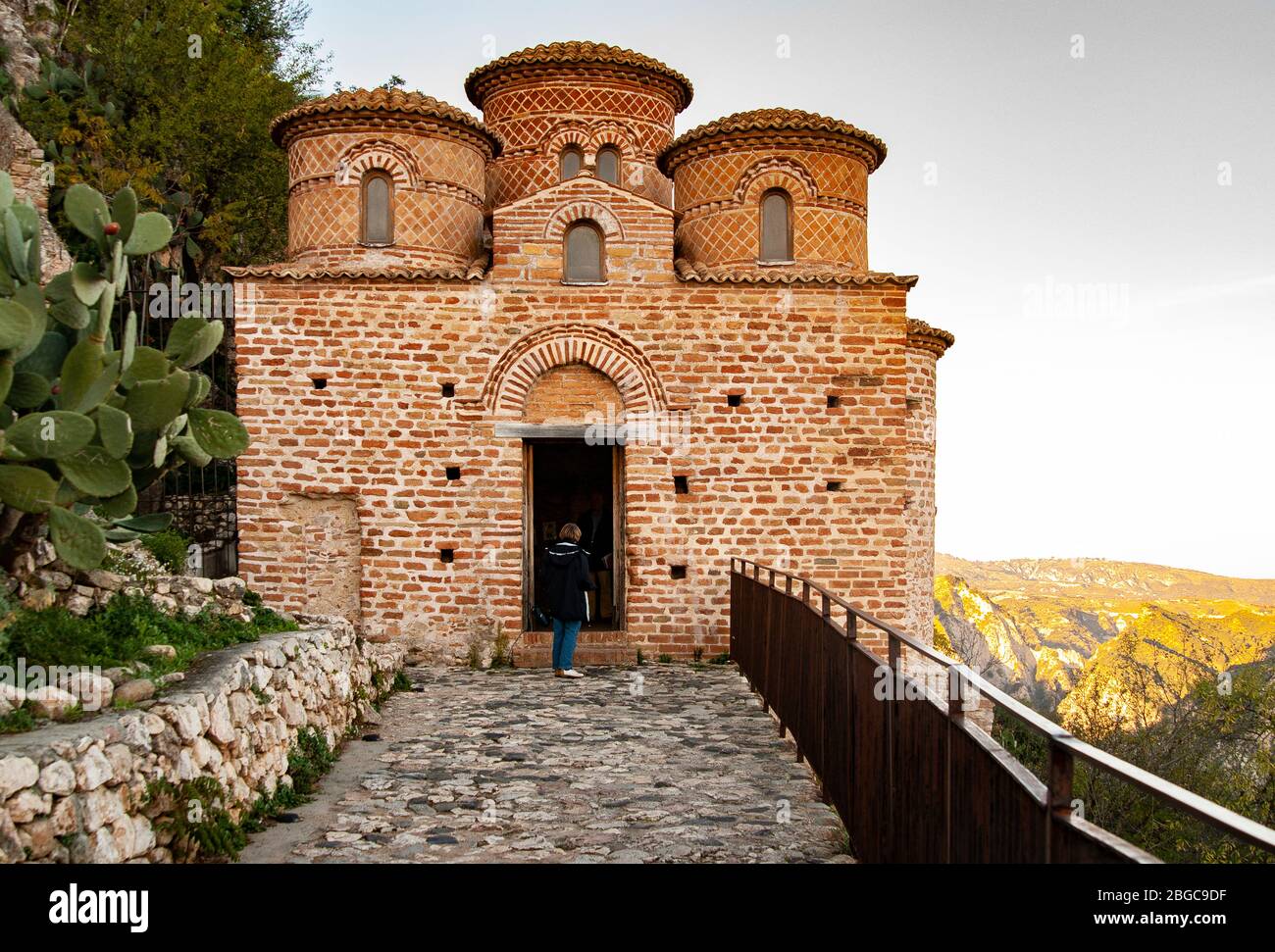 Italy Calabria Aspromonte National Park - Stilo - La Cattolica Stock ...