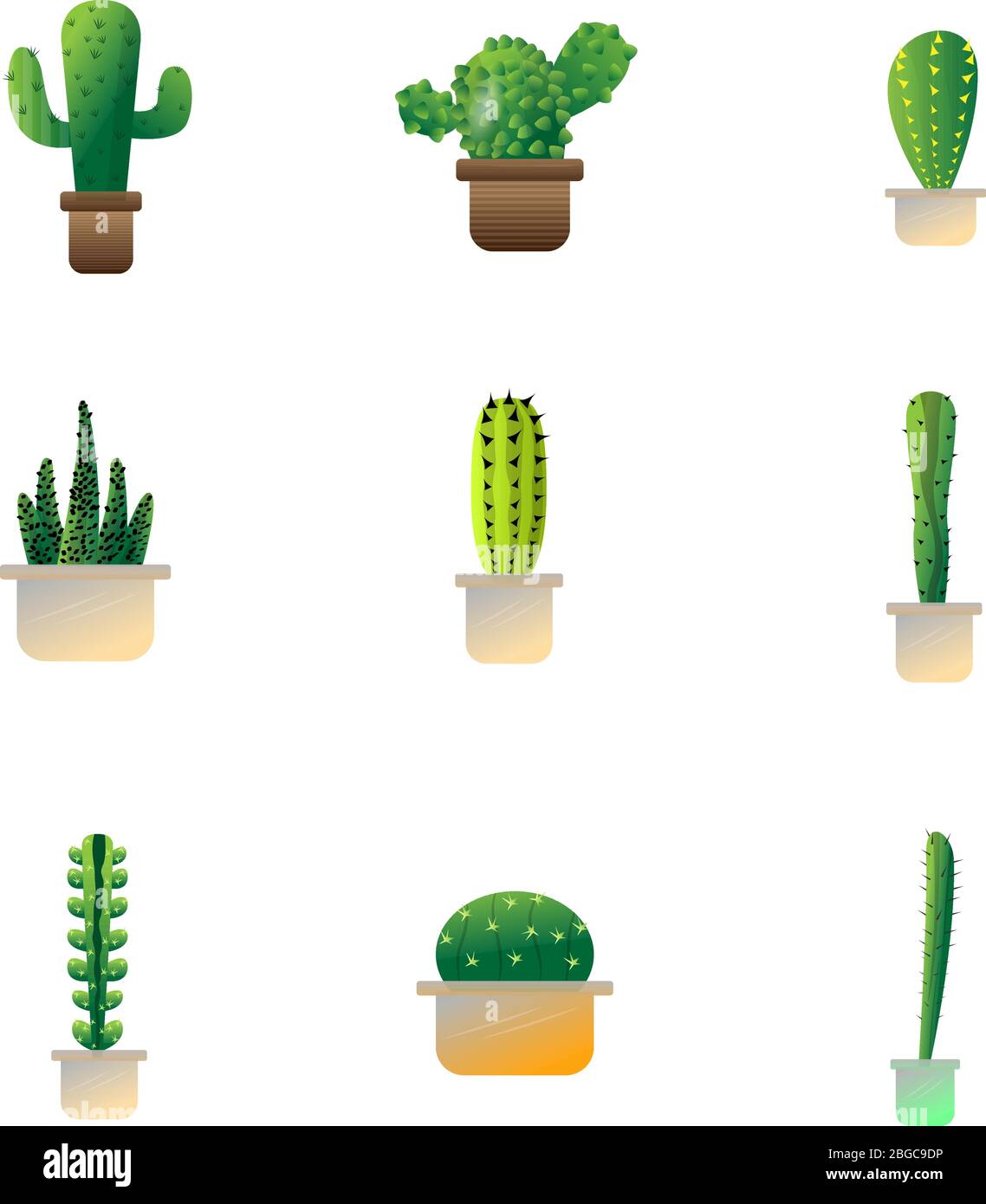 Set of cactus icon Stock Vector Image & Art - Alamy