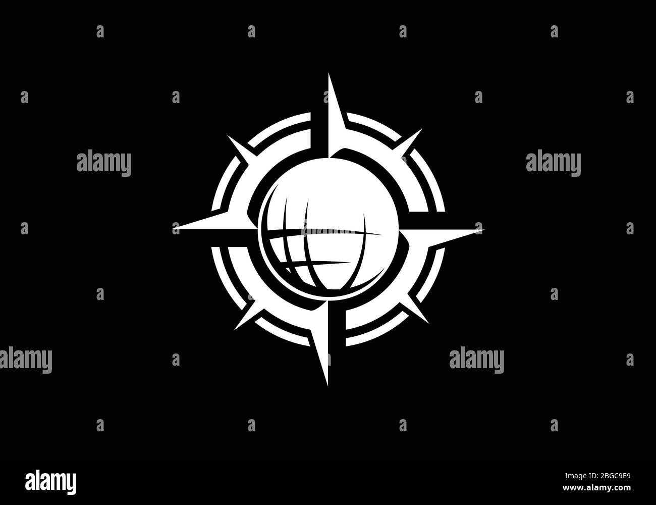 Creative Compass Concept Logo Design Template. Compass Logo sign and ...