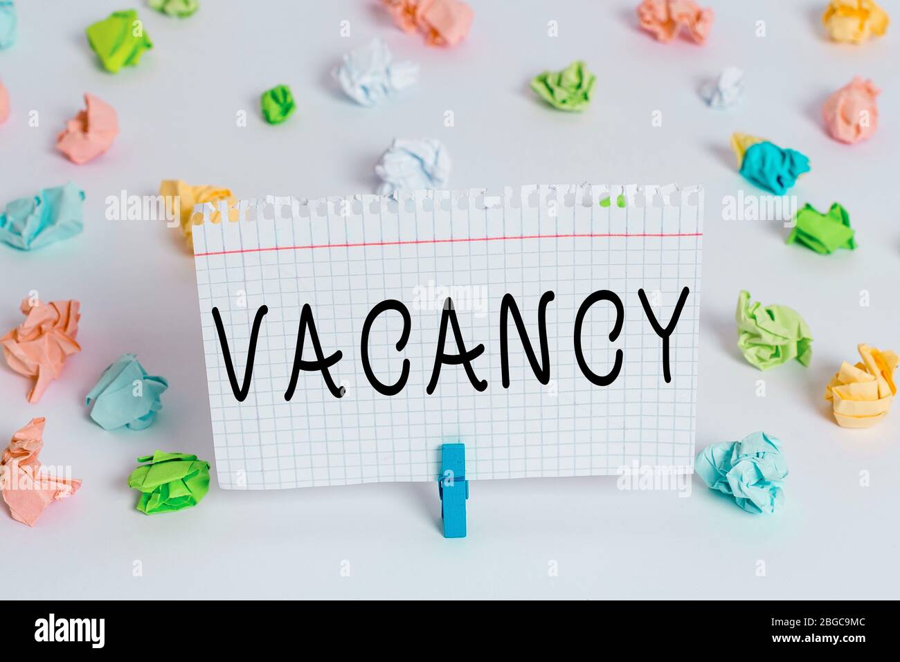 Text sign showing Vacancy. Business photo text available paid place in ...