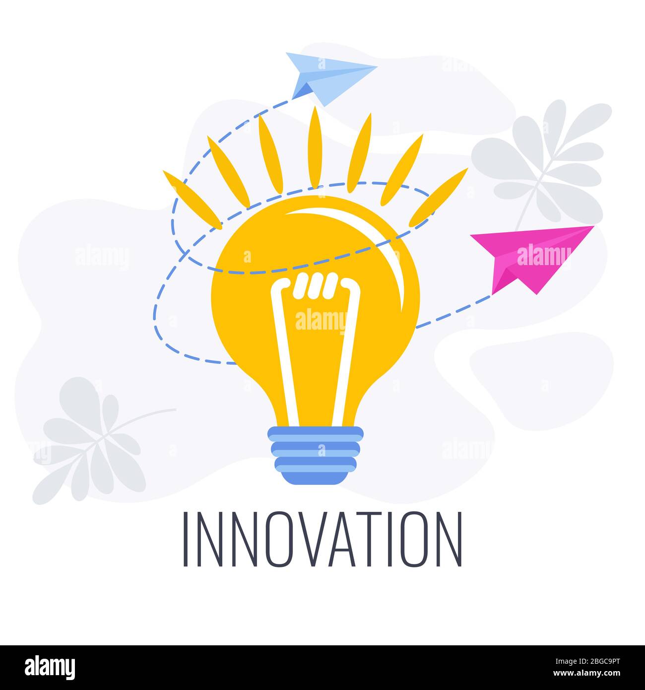 Innovation infographics pictogram. Strategy, management and marketing ...