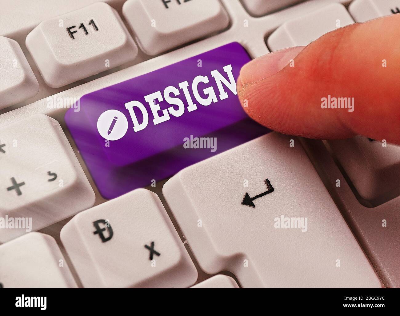 Writing note showing Design. Business concept for plan drawing produced ...