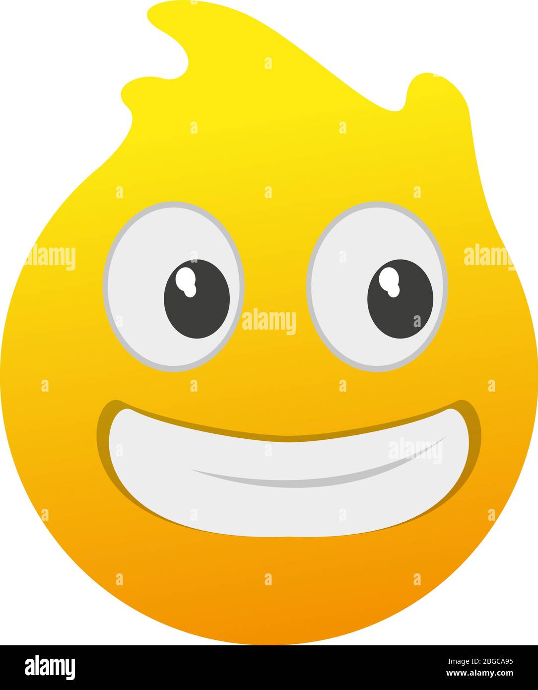 Cartoon crazy happy man Stock Vector Images - Alamy