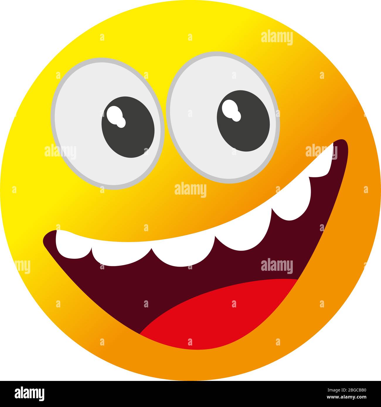 Isolated crazy happy emoji Stock Vector Image & Art - Alamy