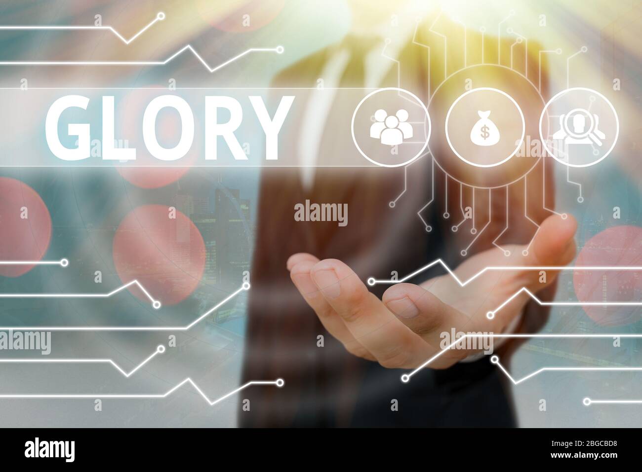 Conceptual hand writing showing Glory. Concept meaning high renown or ...