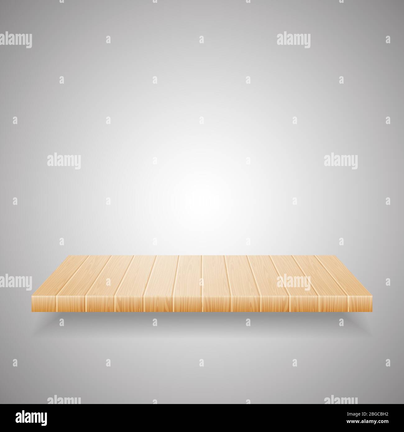 Empty shelf on light Stock Vector Images - Alamy