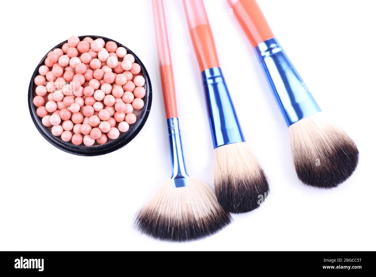 Powder balls isolated on white Stock Photo - Alamy