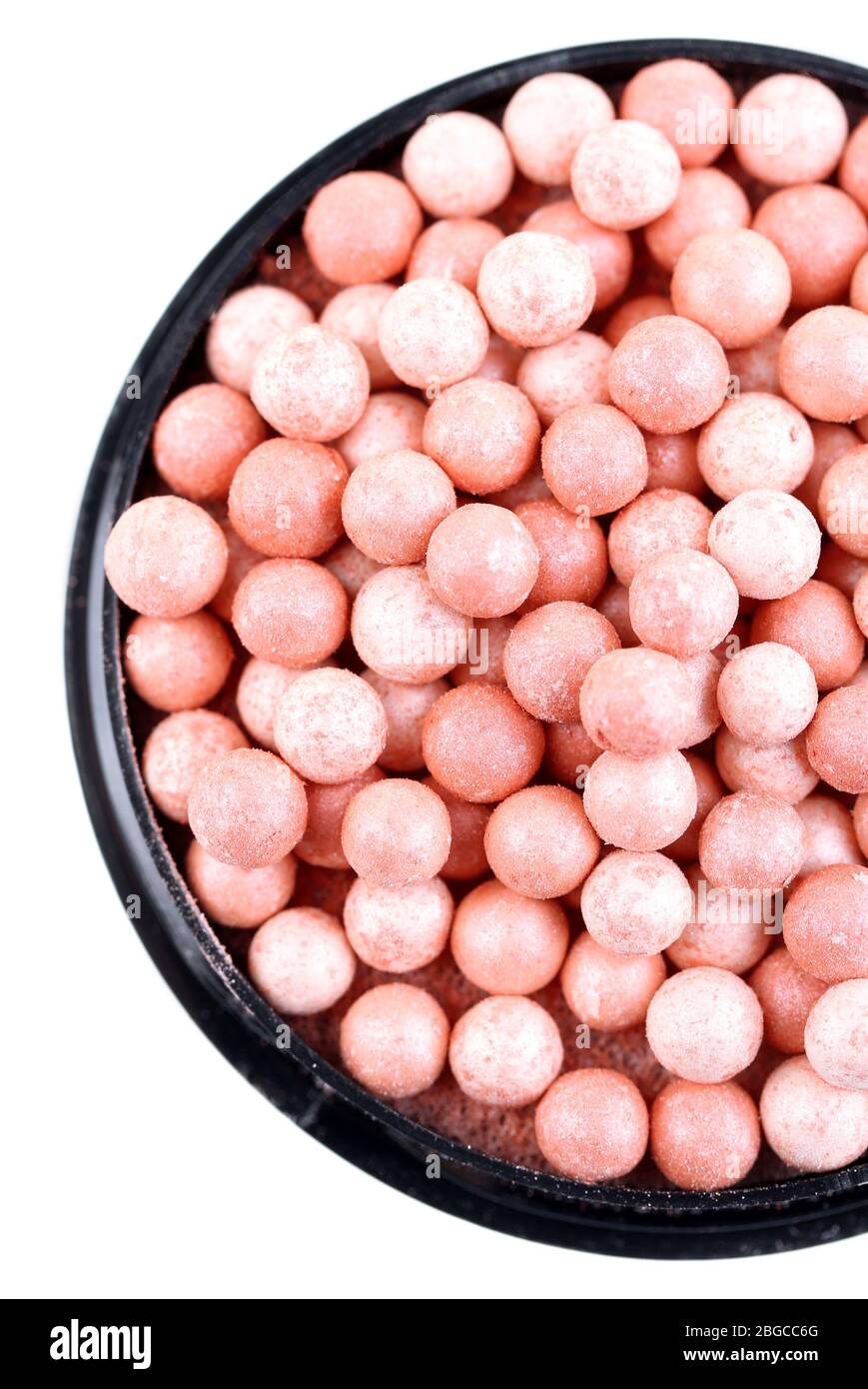 Powder balls isolated on white Stock Photo - Alamy