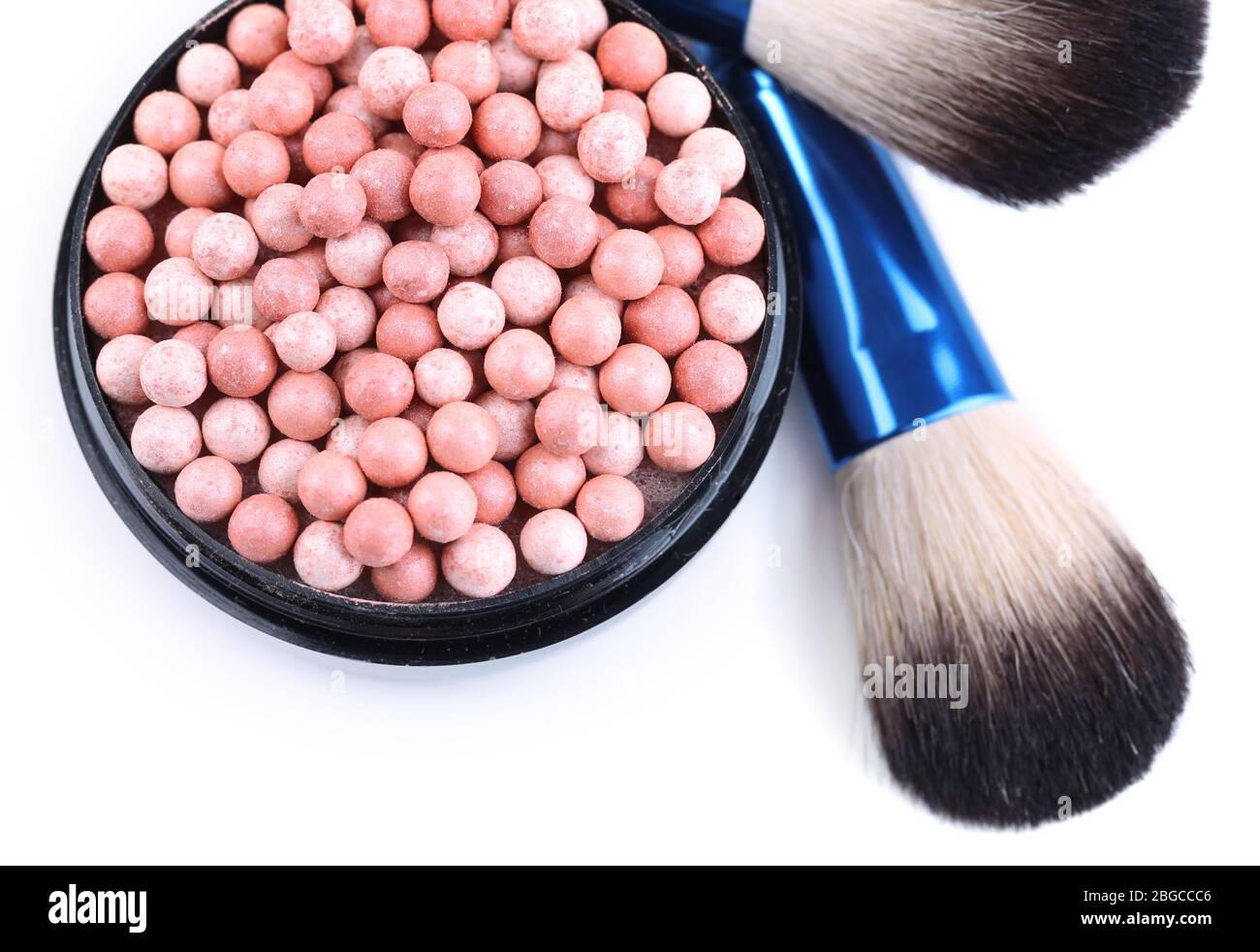 Powder balls isolated on white Stock Photo - Alamy