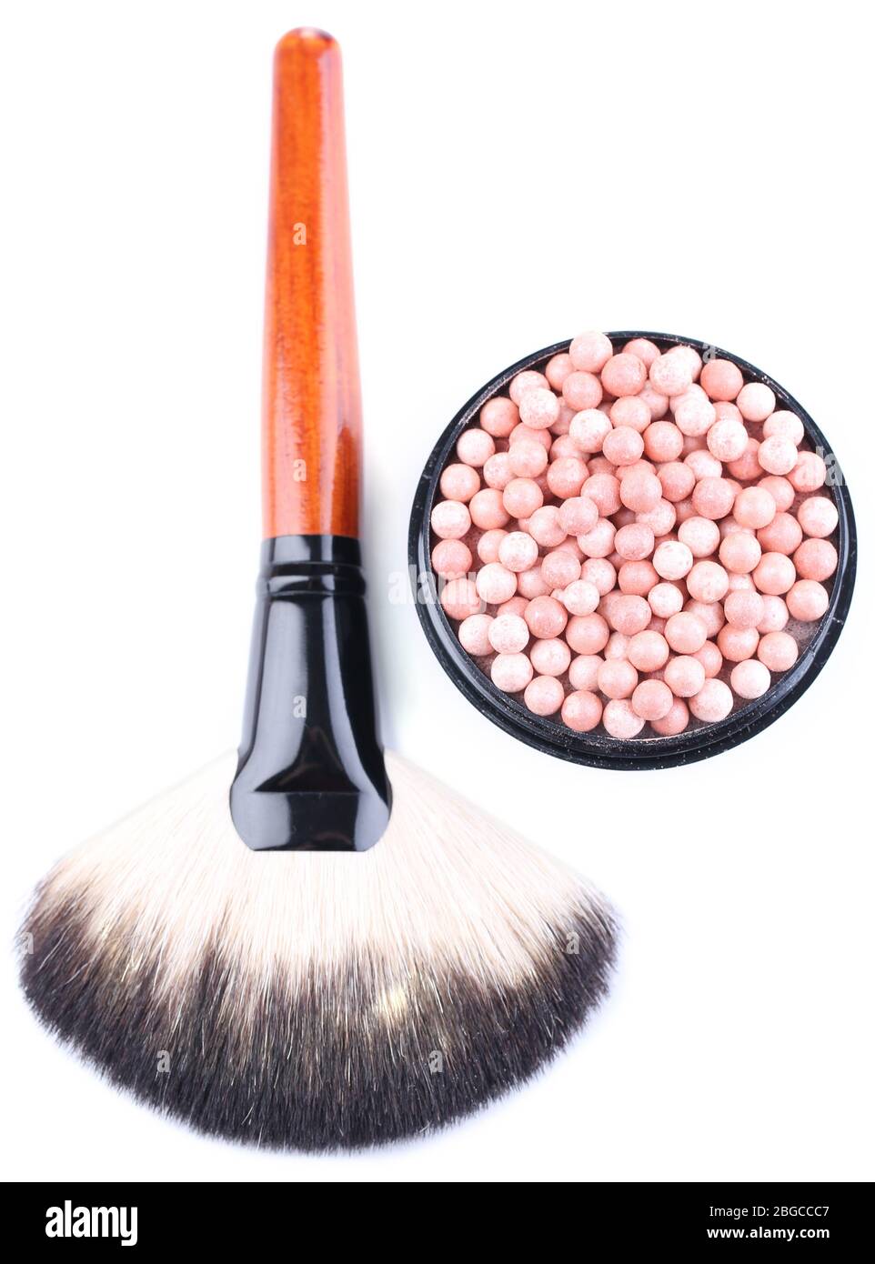 Powder balls isolated on white Stock Photo - Alamy