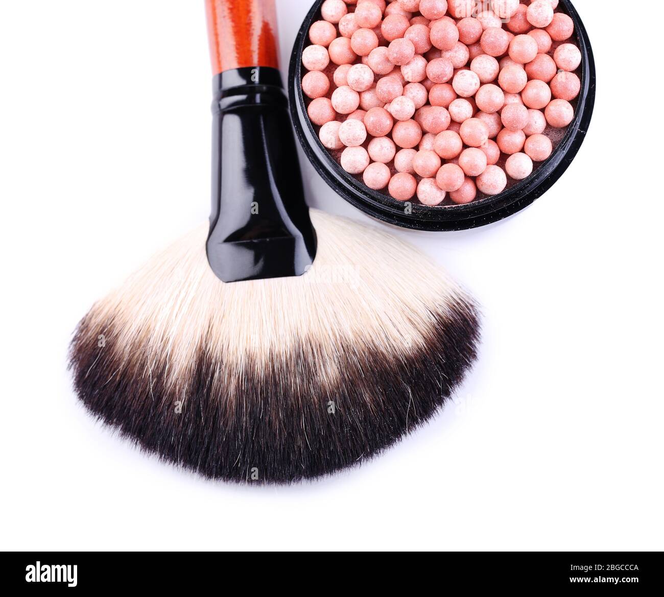 Powder balls isolated on white Stock Photo - Alamy