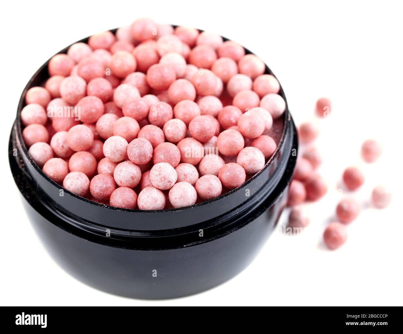 Powder balls isolated on white Stock Photo - Alamy