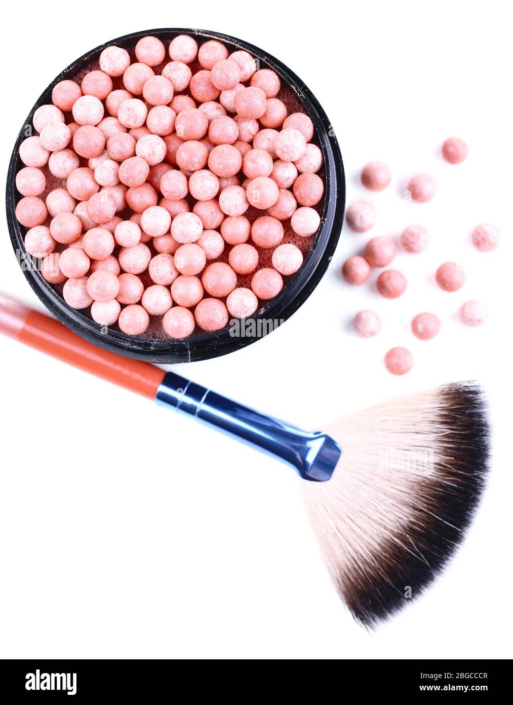 Powder balls isolated on white Stock Photo - Alamy