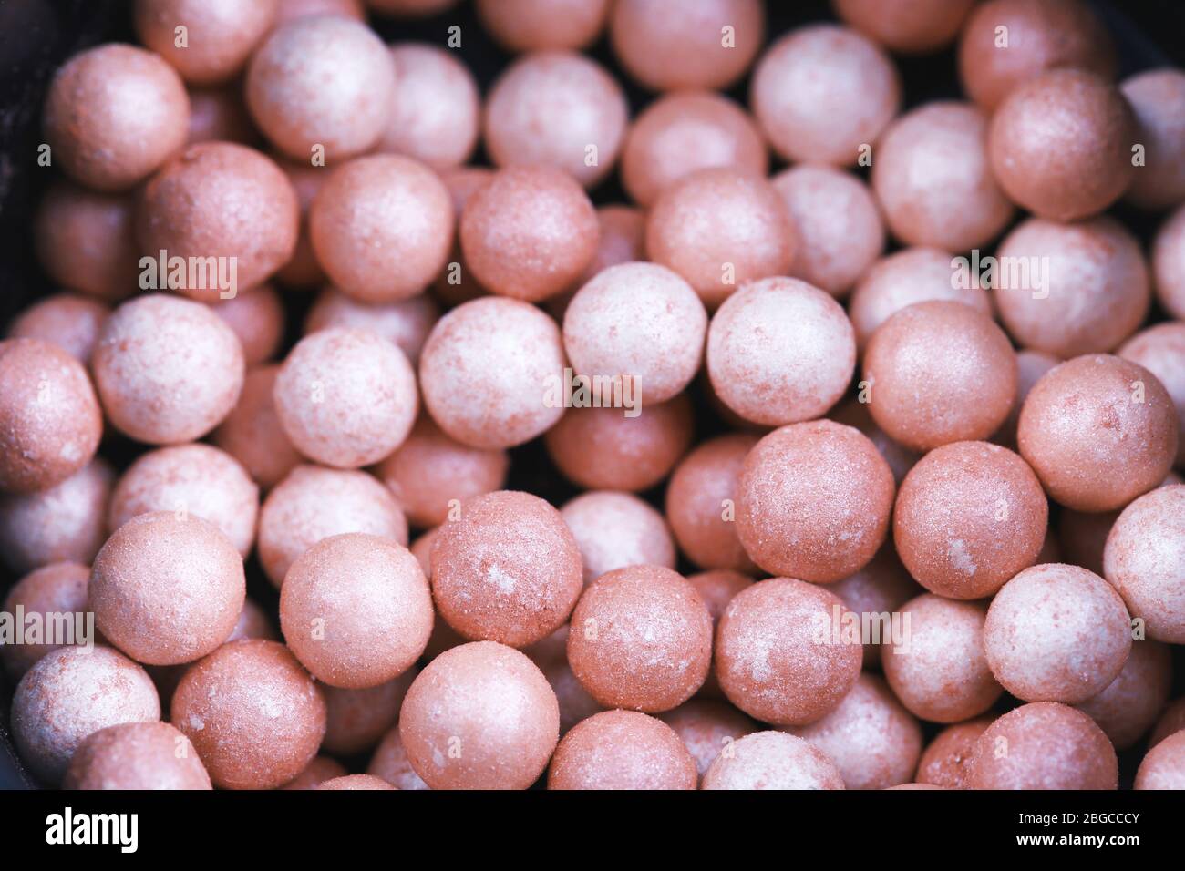 Powder balls background Stock Photo - Alamy