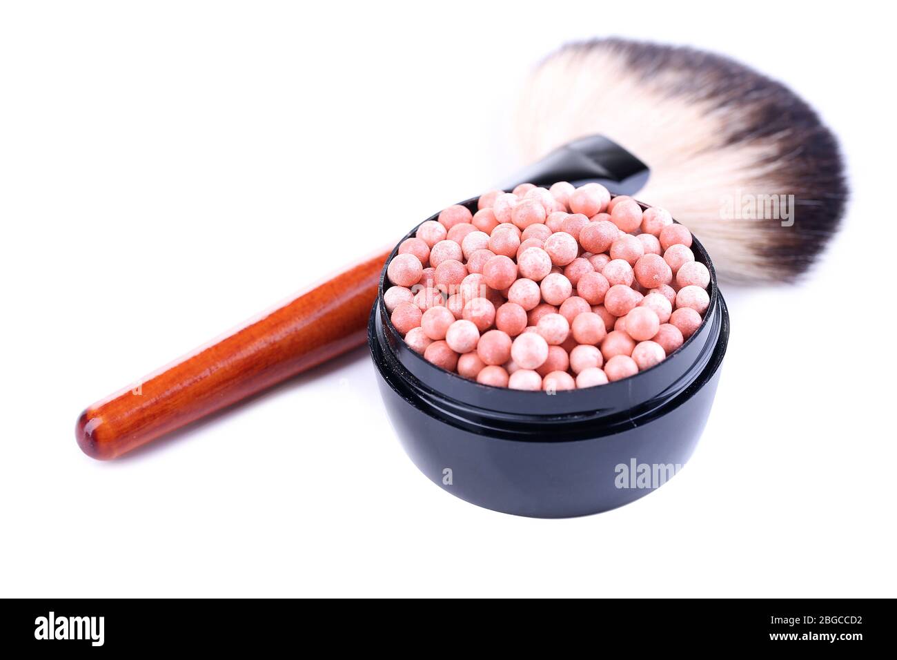 Powder balls isolated on white Stock Photo - Alamy