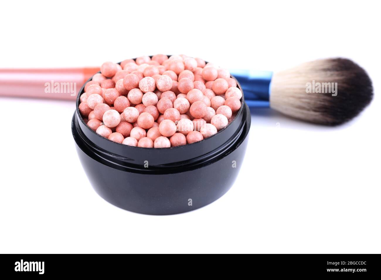 Powder balls isolated on white Stock Photo - Alamy